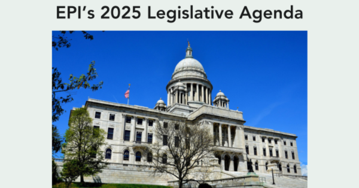 The Economic Progress Institute | EPI's 2025 Legislative Agenda — the…