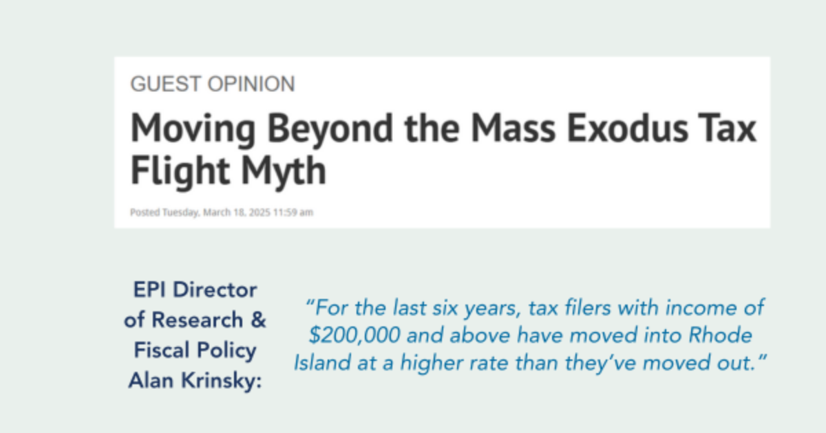 The Economic Progress Institute | Moving Beyond the Mass Exodus Tax…